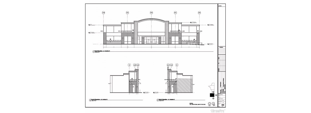 Cast Stone Shop Drawings with cut tickets & setting drawings