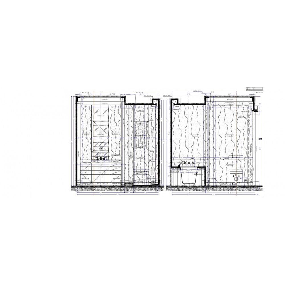 Floor and wall tile shop drawings for the prominent apartment skyscraper