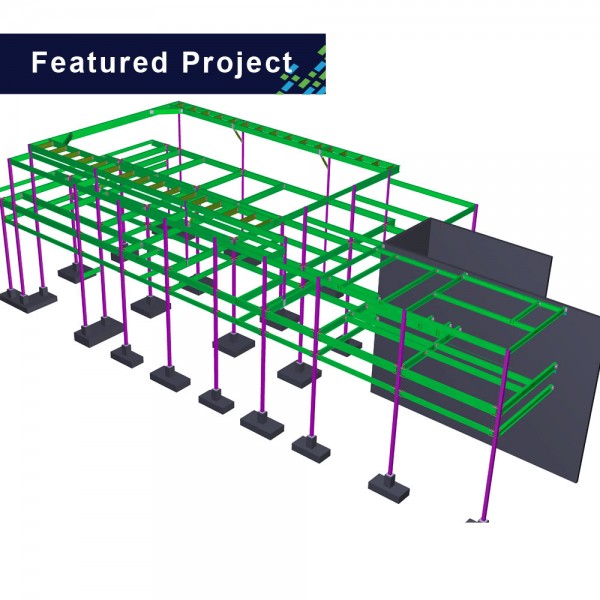Structural steel shop drawings with erection and fabrication drawings