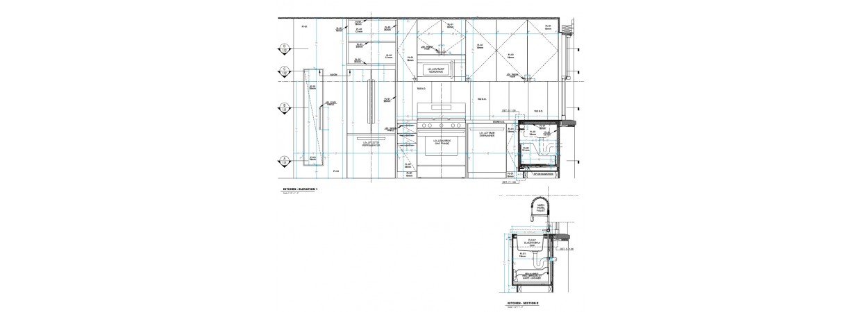 Kitchen Cabinets Shop Drawings