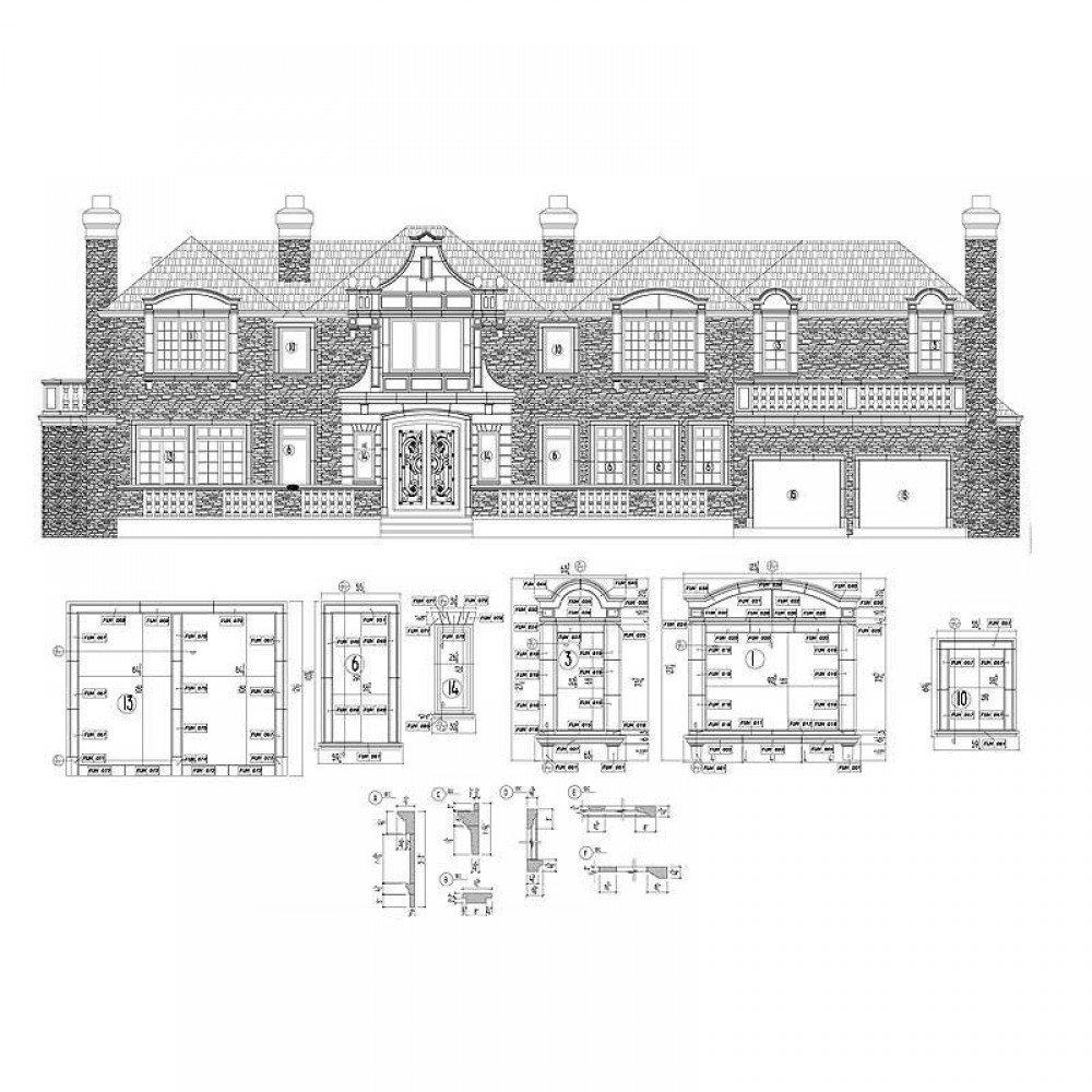 Cast Stone Shop Drawings For New Construction Project