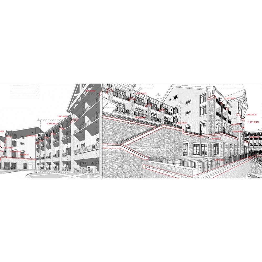 Cast Stone Shop Drawings with cut tickets & setting drawings