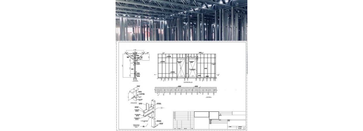Interior wall framing shop drawings