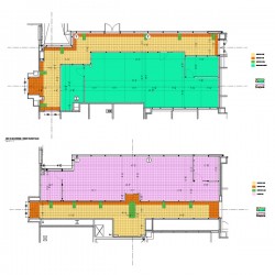 Floor and wall tile shop drawings for the prominent apartment skyscraper