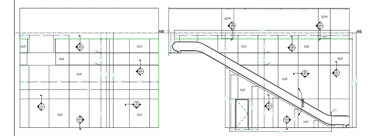 Stone and tile shop drawings for the building complex renovation.