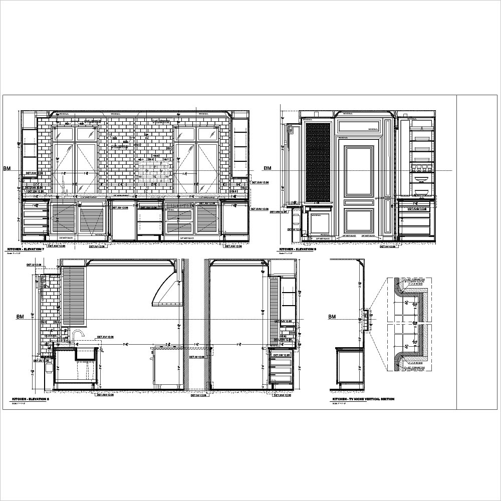 Kitchen shop drawings needed for remodeling project.