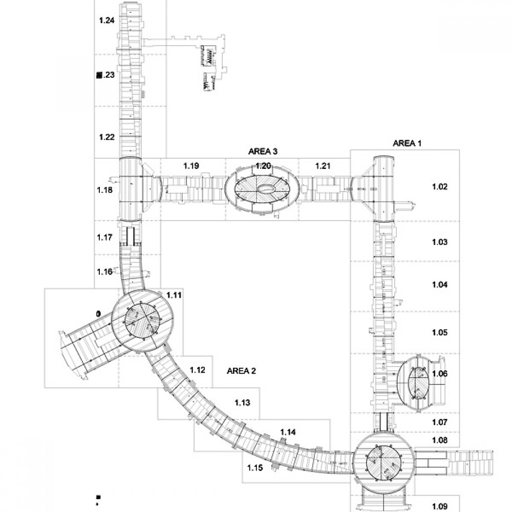 Porcelain floor and wall tile shop drawings for new shopping mall