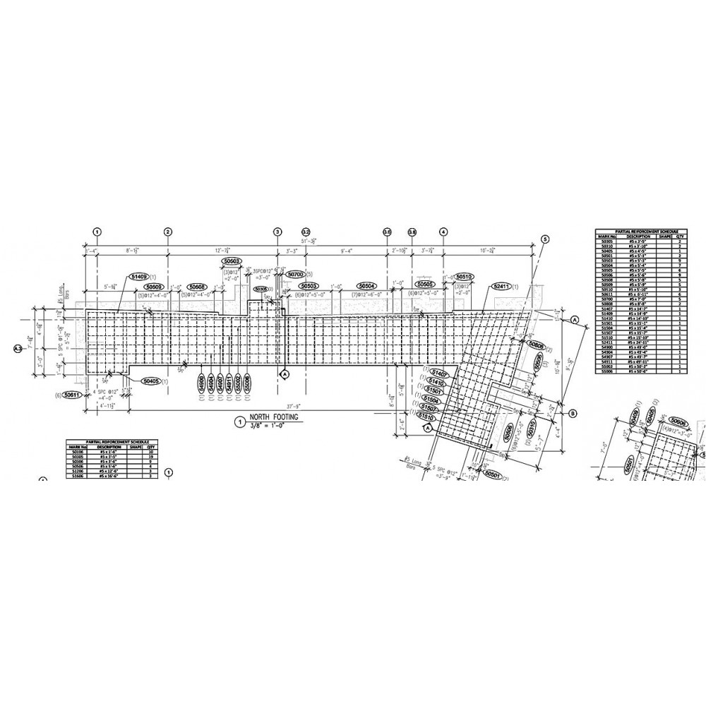 Reinforcing placement layout, Details and Rebar schedule. (Footings ... Reinforcing placement layout, Details and Rebar schedule. (Footings ...