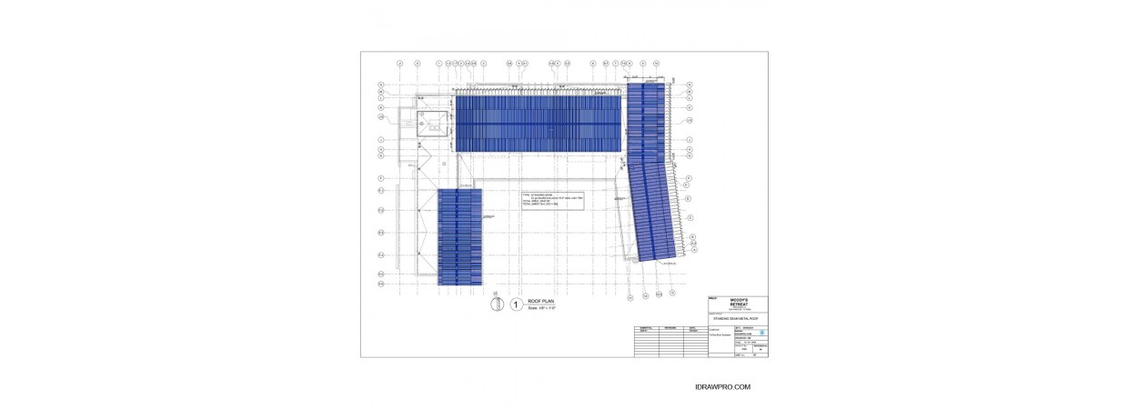Roofing and associated flashings shop drawings