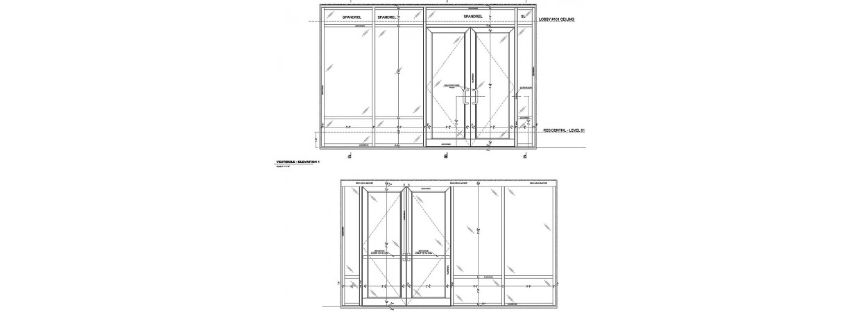 Storefront shop drawings needed for submittals