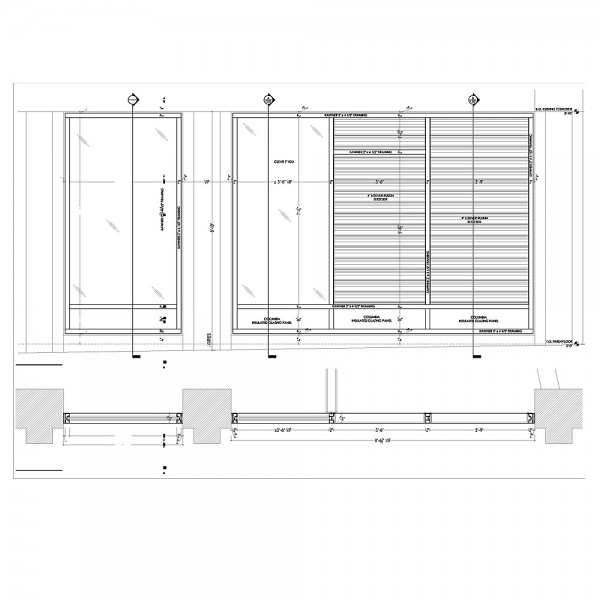 I need Storefront shop drawings with material list.