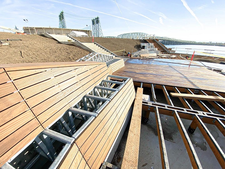 Shop drawings for the wood decking and cladding for waterfront ...