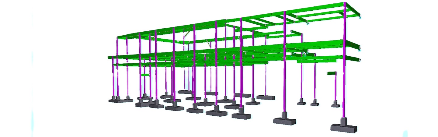 Structural steel shop drawings with erection and fabrication drawings