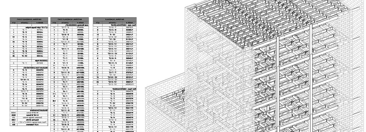 Floor Joist shop drawings with placement layout, details and material ...