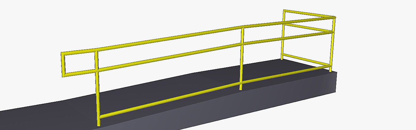 Industrial Railing Drawing