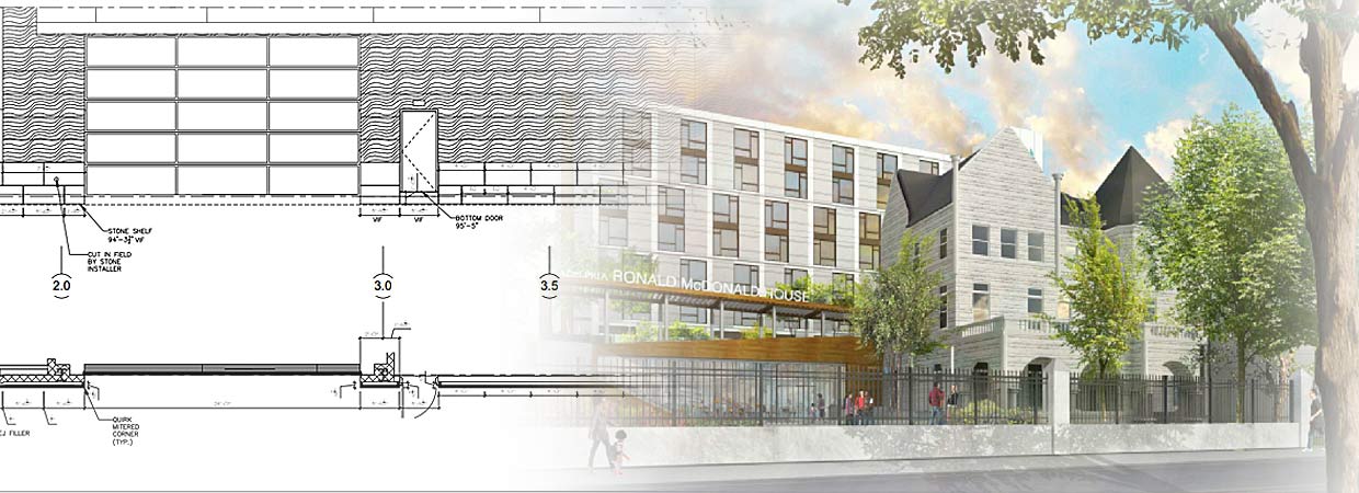 Bluestone Panels Shop Drawings For New Construction Project