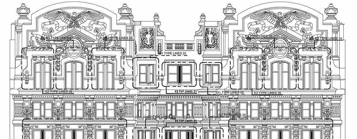Sheet metal shop drawings for historic restoration project