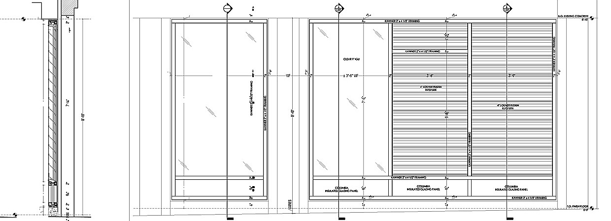 I need Storefront shop drawings with material list.