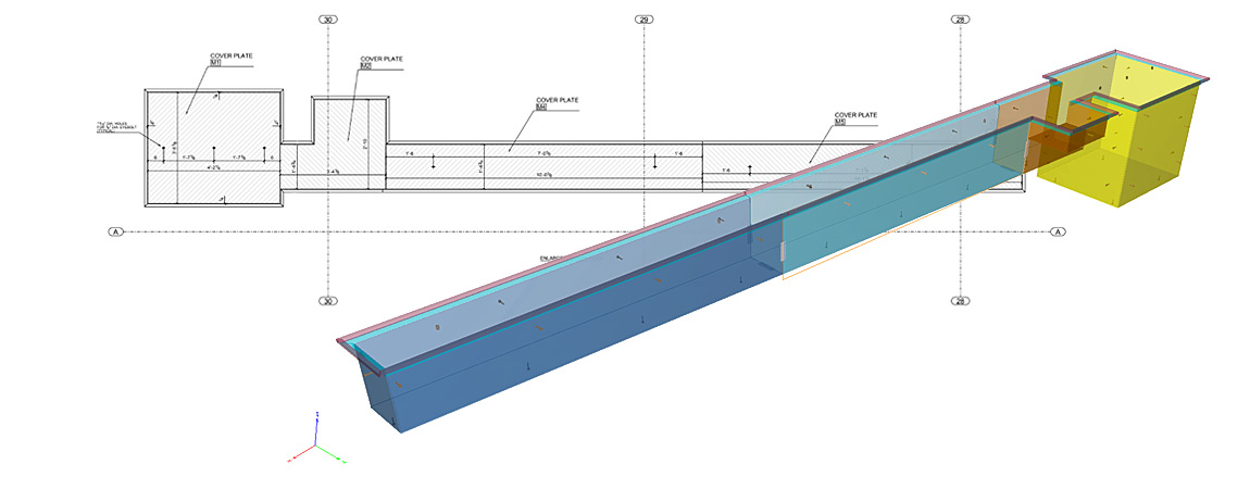Erection and fabrication drawings for Trench system